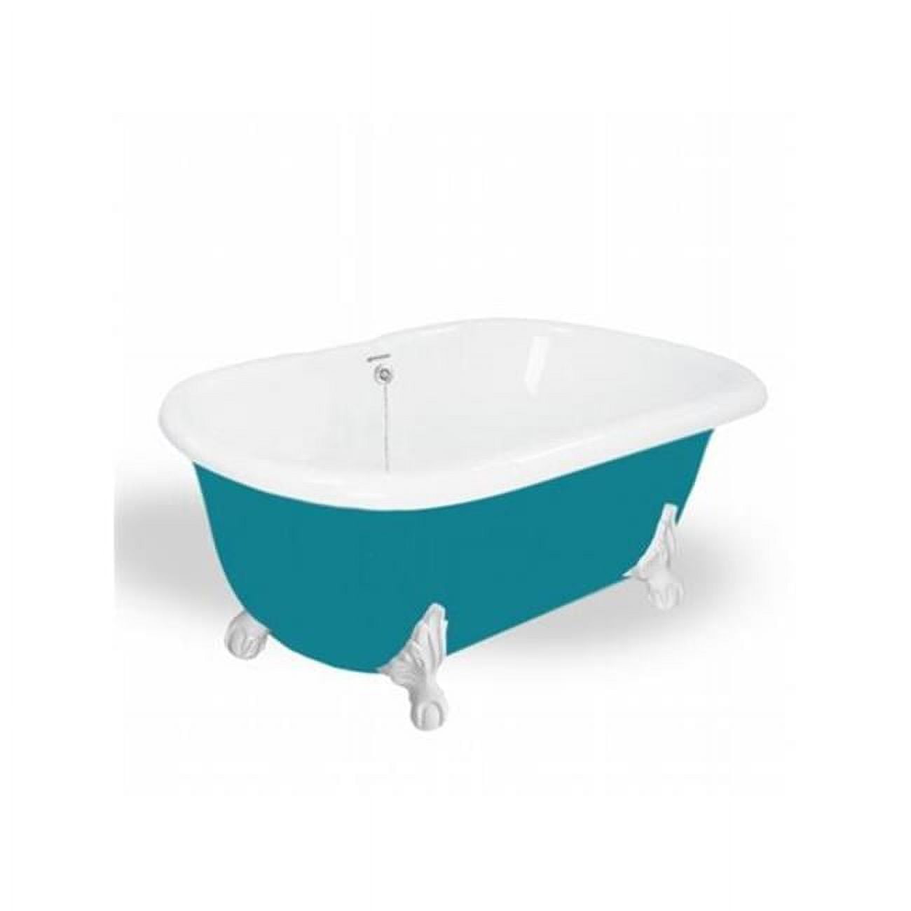 American Bath Factory T071A-WH-P & DM-7 Melinda 60 in. Splash Of Color ...