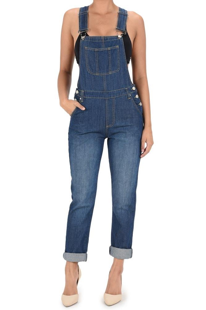 American Bazi Women's Classic Long Overalls RJHO170 - BLUE - 5X-Large ...