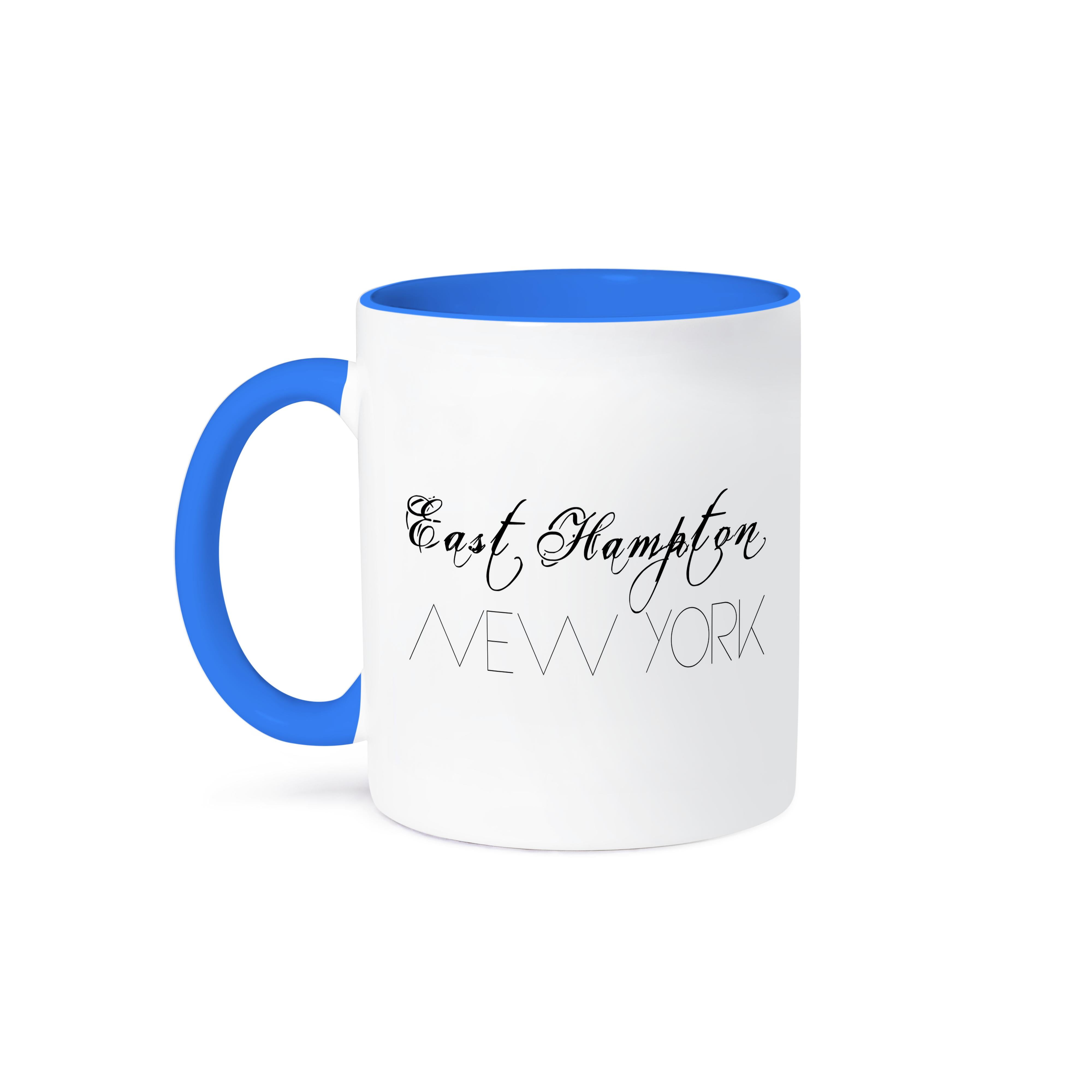 3dRose, American Beaches - East Hampton, New York, black on white, 15oz ...