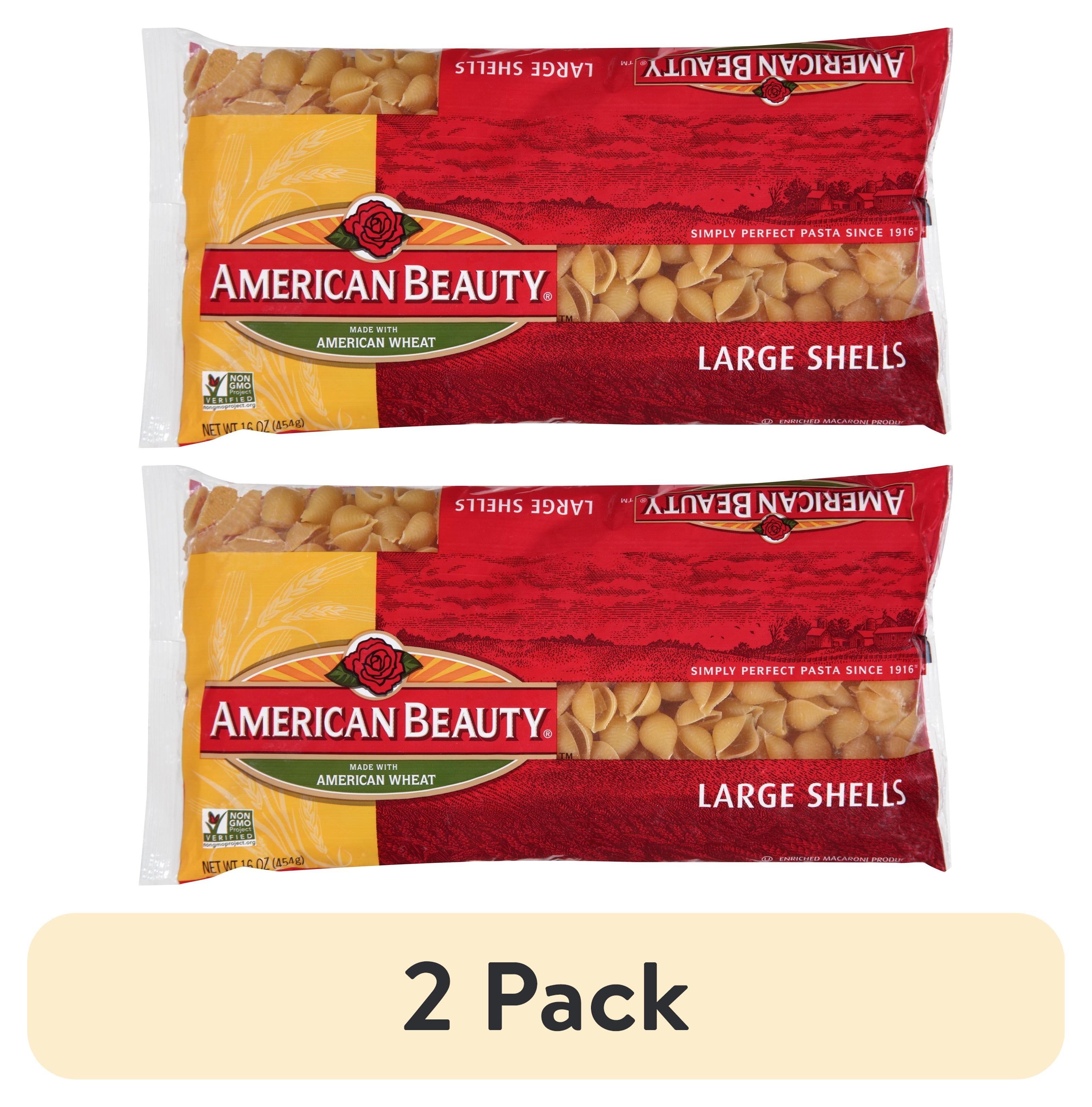 (2 pack) American Beauty 16 oz Large Shell Pasta - Walmart.com