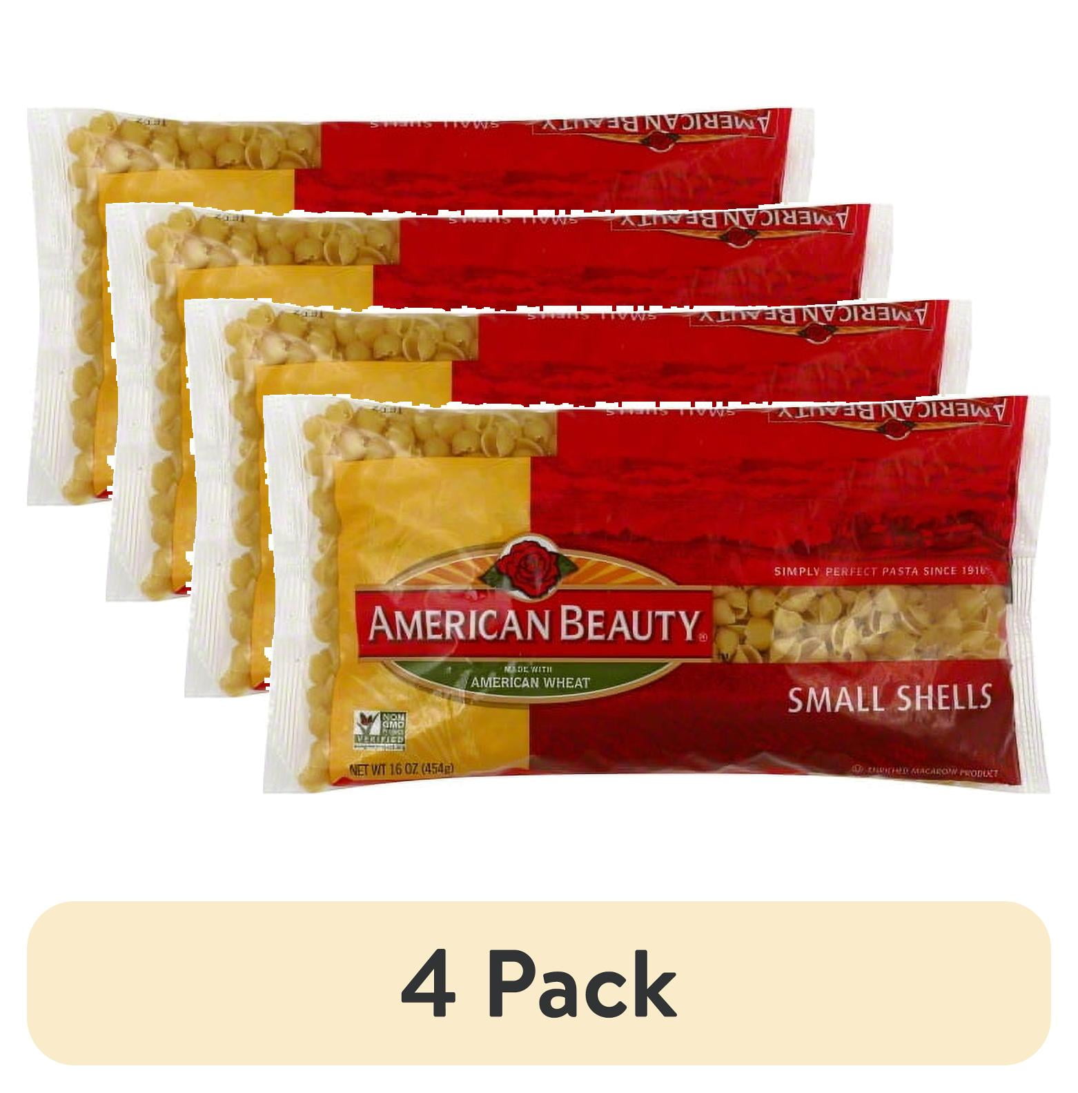 (4 pack) American Beauty 16 oz Small Shell Pasta - Walmart.com