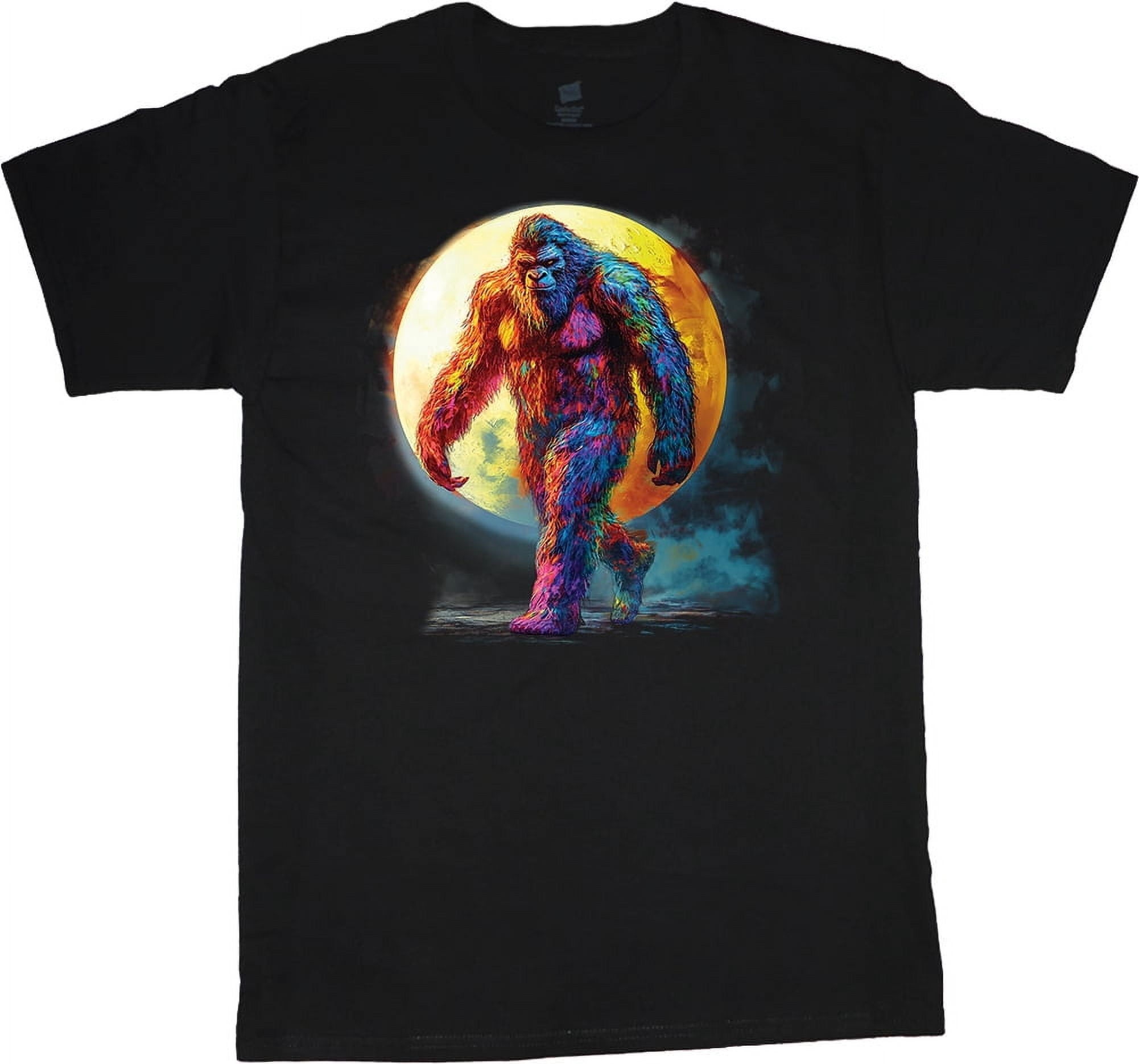 American Bigfoot Sasquatch T-shirt Mens Graphic Tees Short Sleeve Tee ...