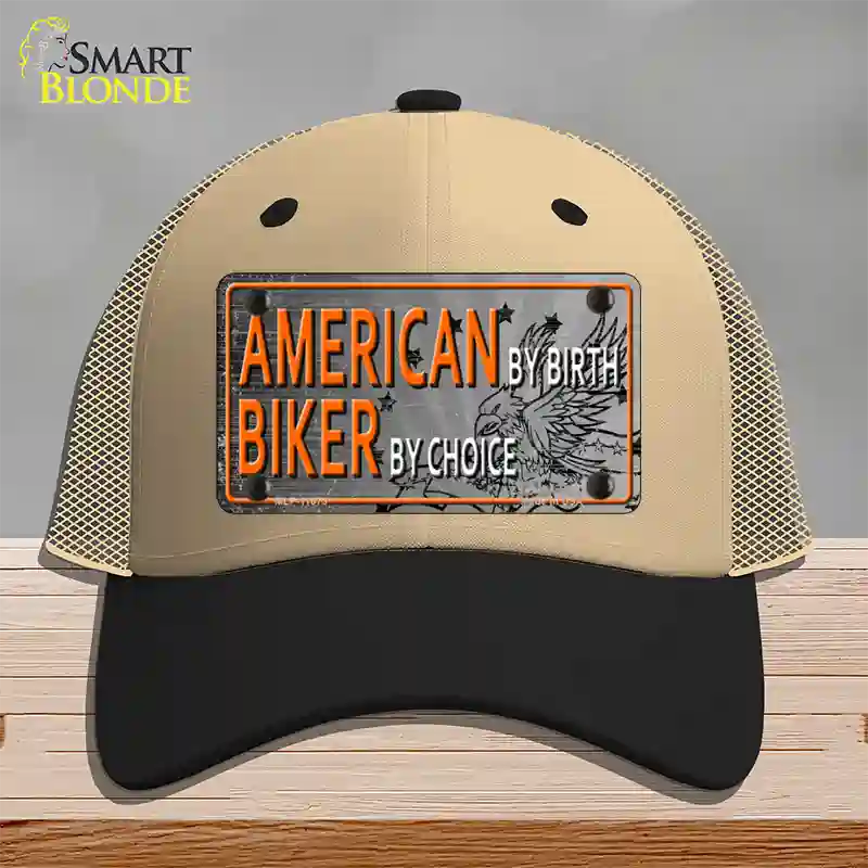 American Biker Novelty License Plate Hat Mesh Khaki|Black - Walmart.com