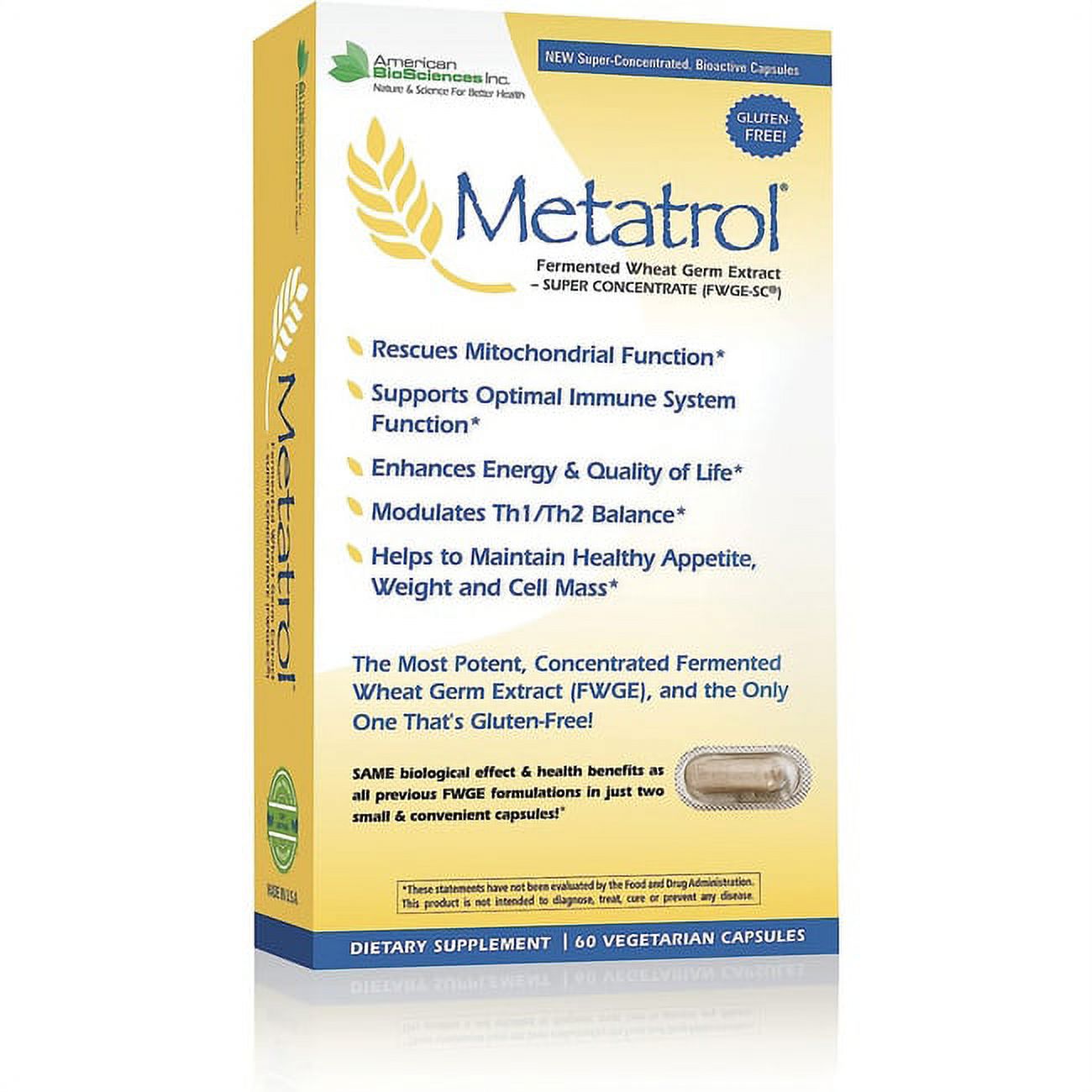 American BioSciences Metatrol, Super-Concentrated Dietary Supplement ...