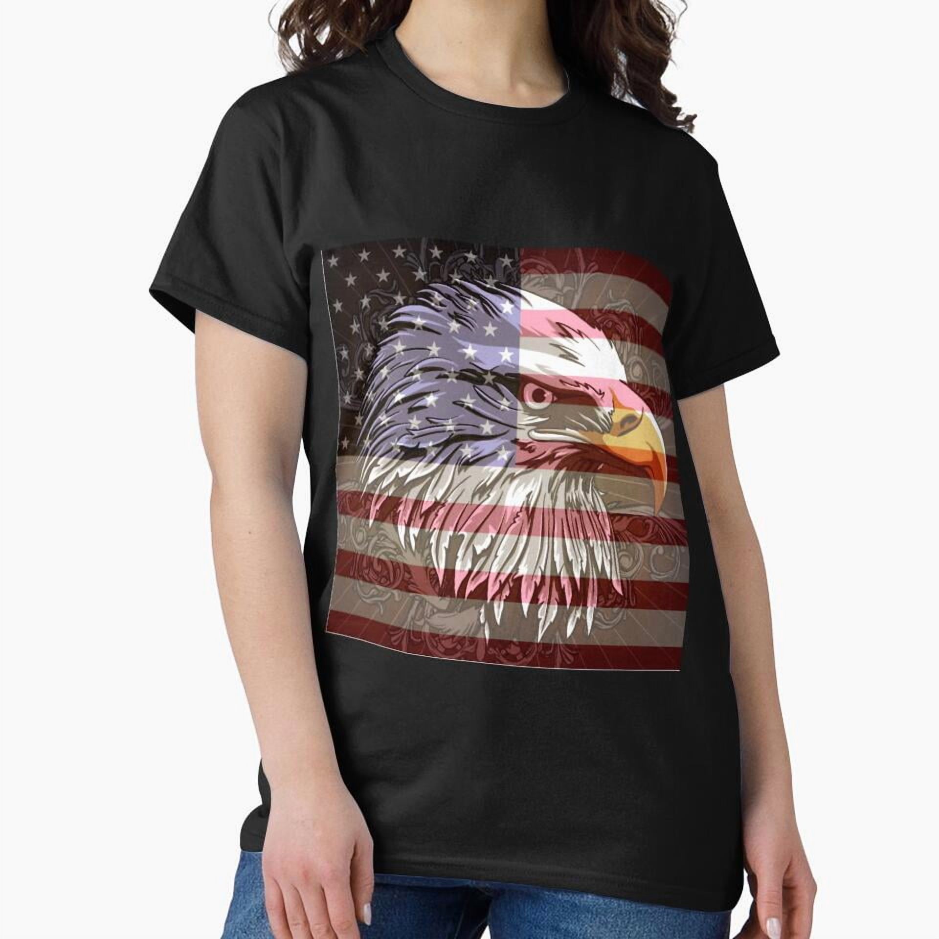 American Bird of prey Flag Pattern Bird Wildlife Patriotic Design ...