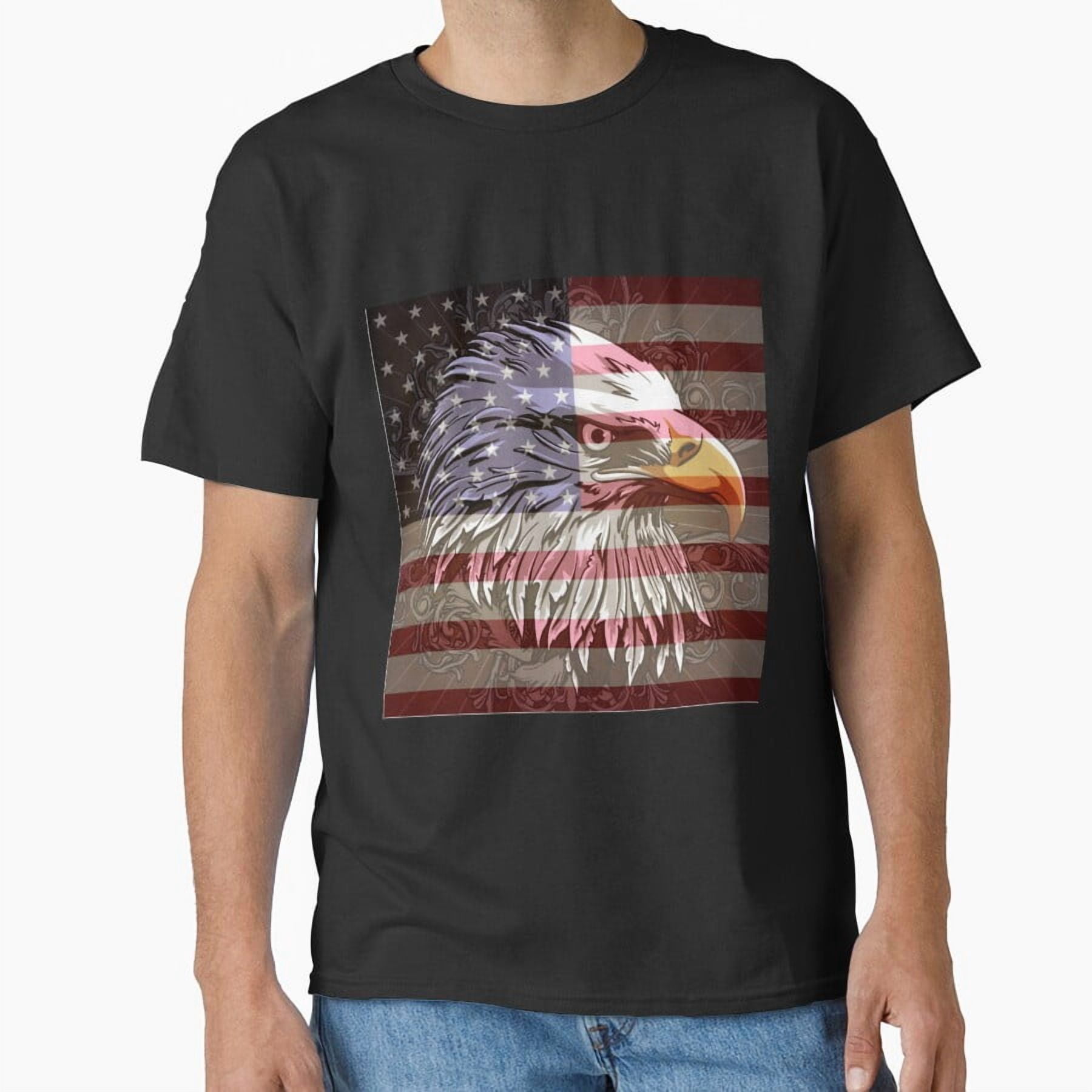 American Bird of prey Flag Pattern Bird Wildlife Patriotic Design ...