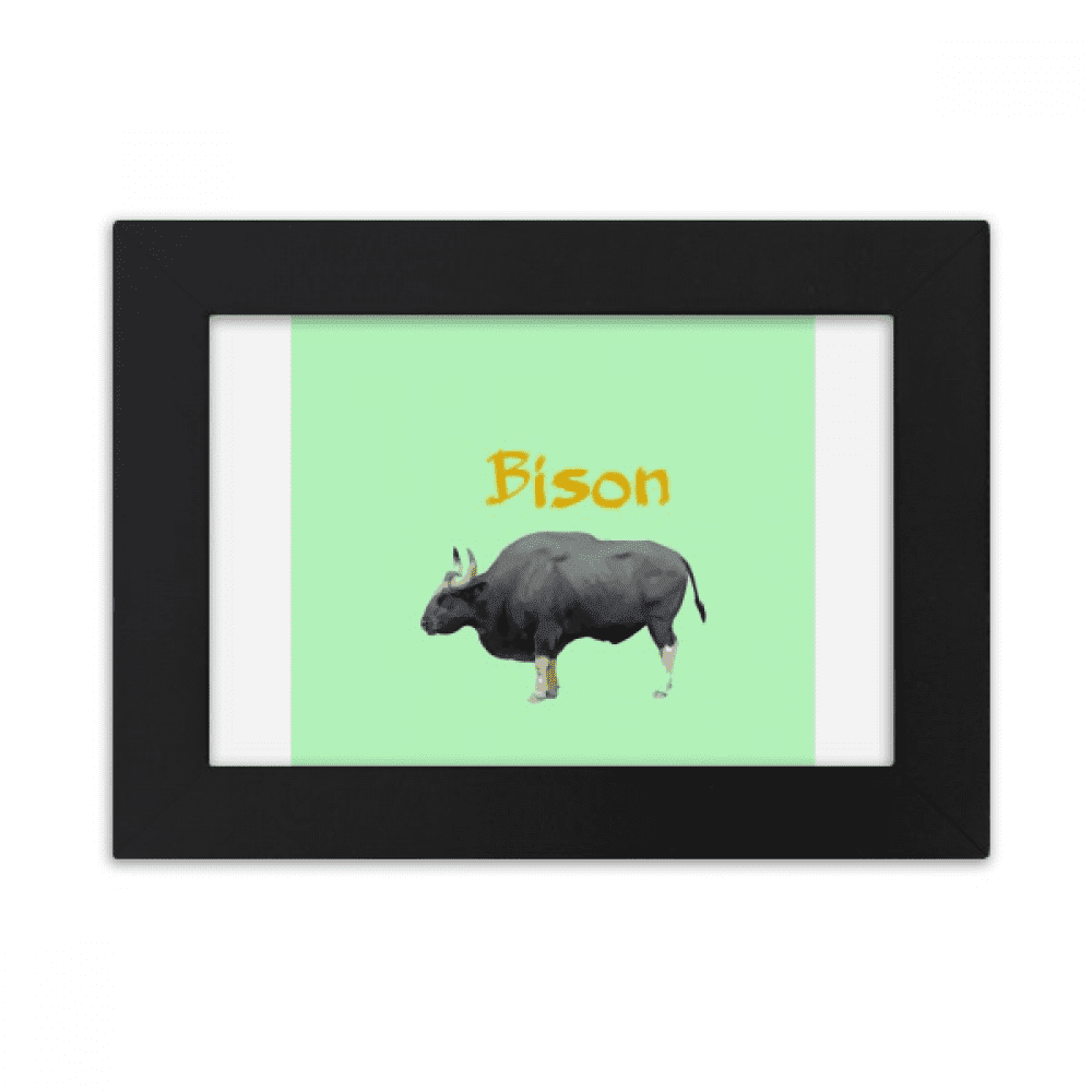 American Bison Artiodactyla Desktop Photo Frame Ornaments Picture Art ...
