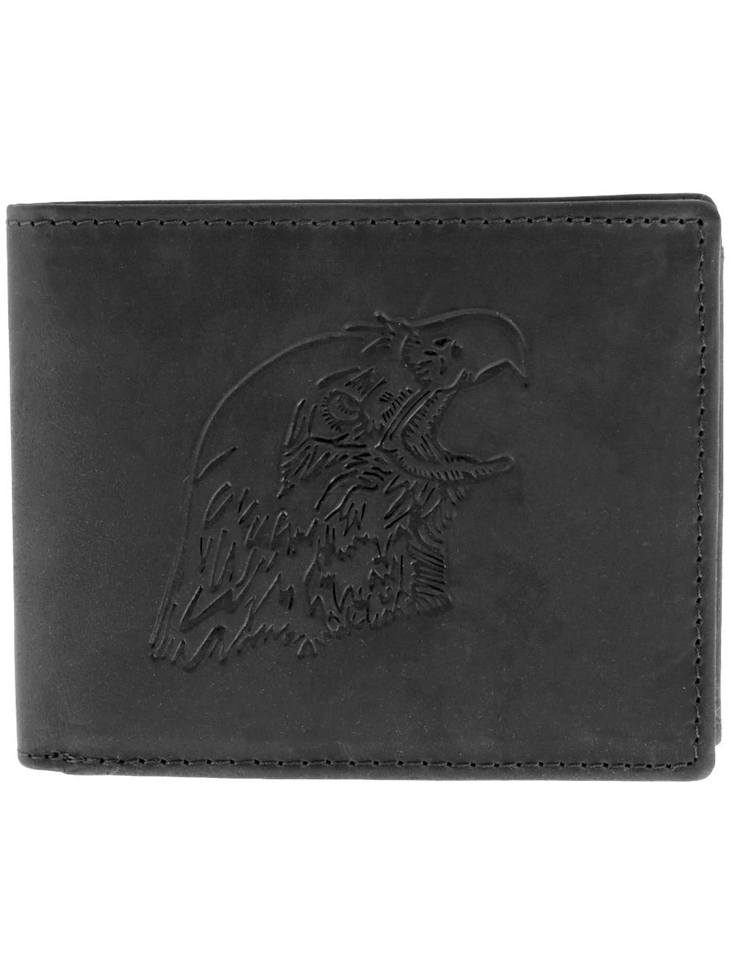 American Bison Leather Eagle Embossed Bifold Wallet (Men) - Walmart.com