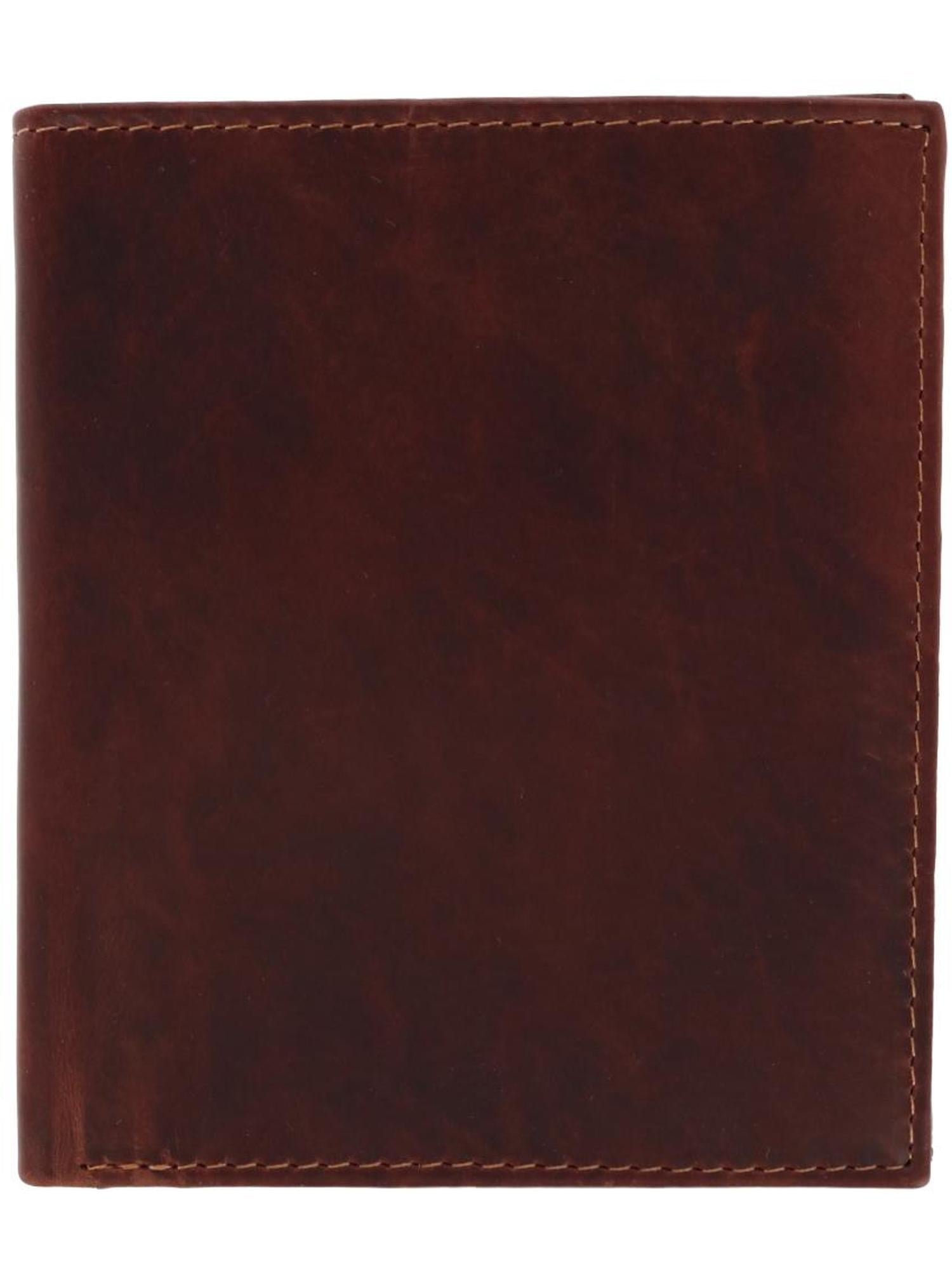 American Bison Oil Pull Up Leather Hipster Wallet (Men) - Walmart.com