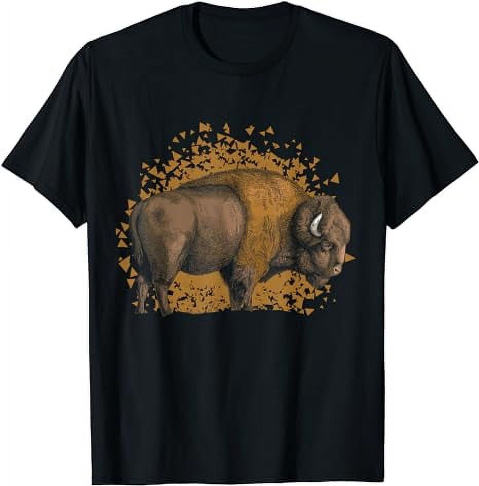 American Bison Wild Animal Gift Idea Men Boys Kids Buffalo T-Shirt ...