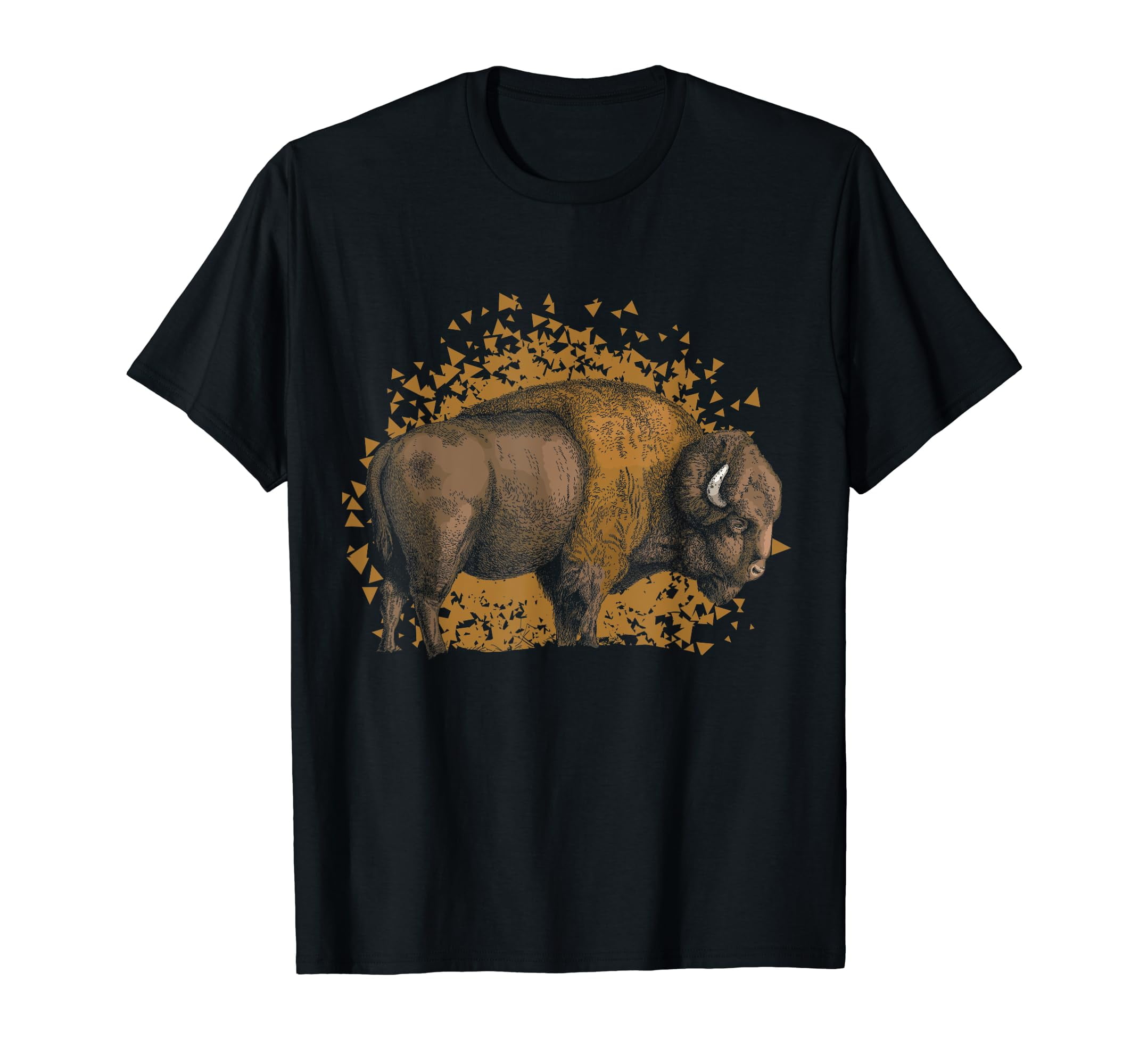 American Bison Wild Animal Gift Idea Men Boys Kids Buffalo T-Shirt ...