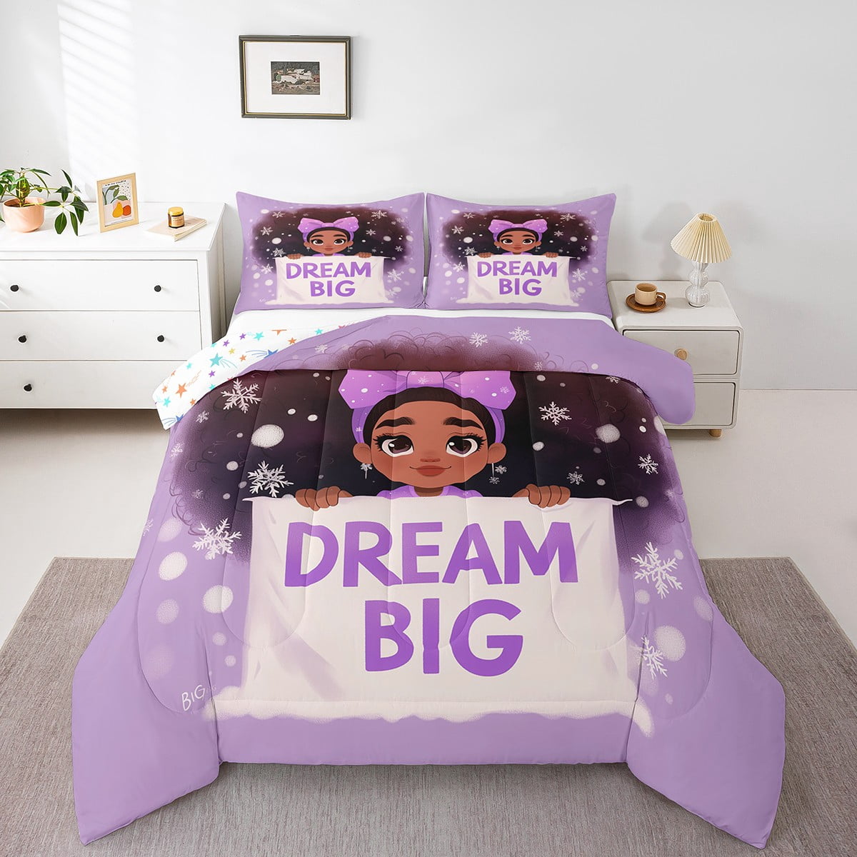 American Black Comforter Set Full Size, Black Magic Bedding Sets for ...