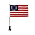 American Boat Flag Holder, with Adjustable Black Clamp, for Bike ...