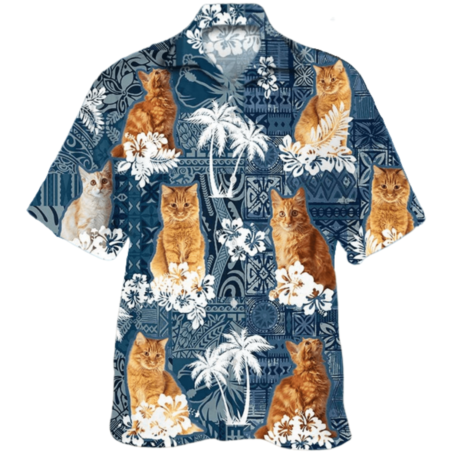 American Bobtail Hawaiian Shirt, Cat Hawaiian Shirt For Men And Woman ...