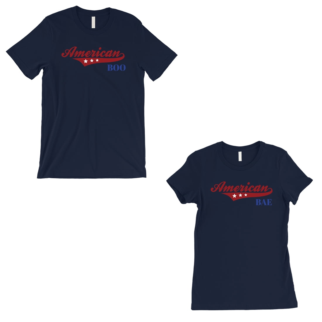 American Boo Bae Matching Couple Gift Shirts Navy Cute Gift Set ...