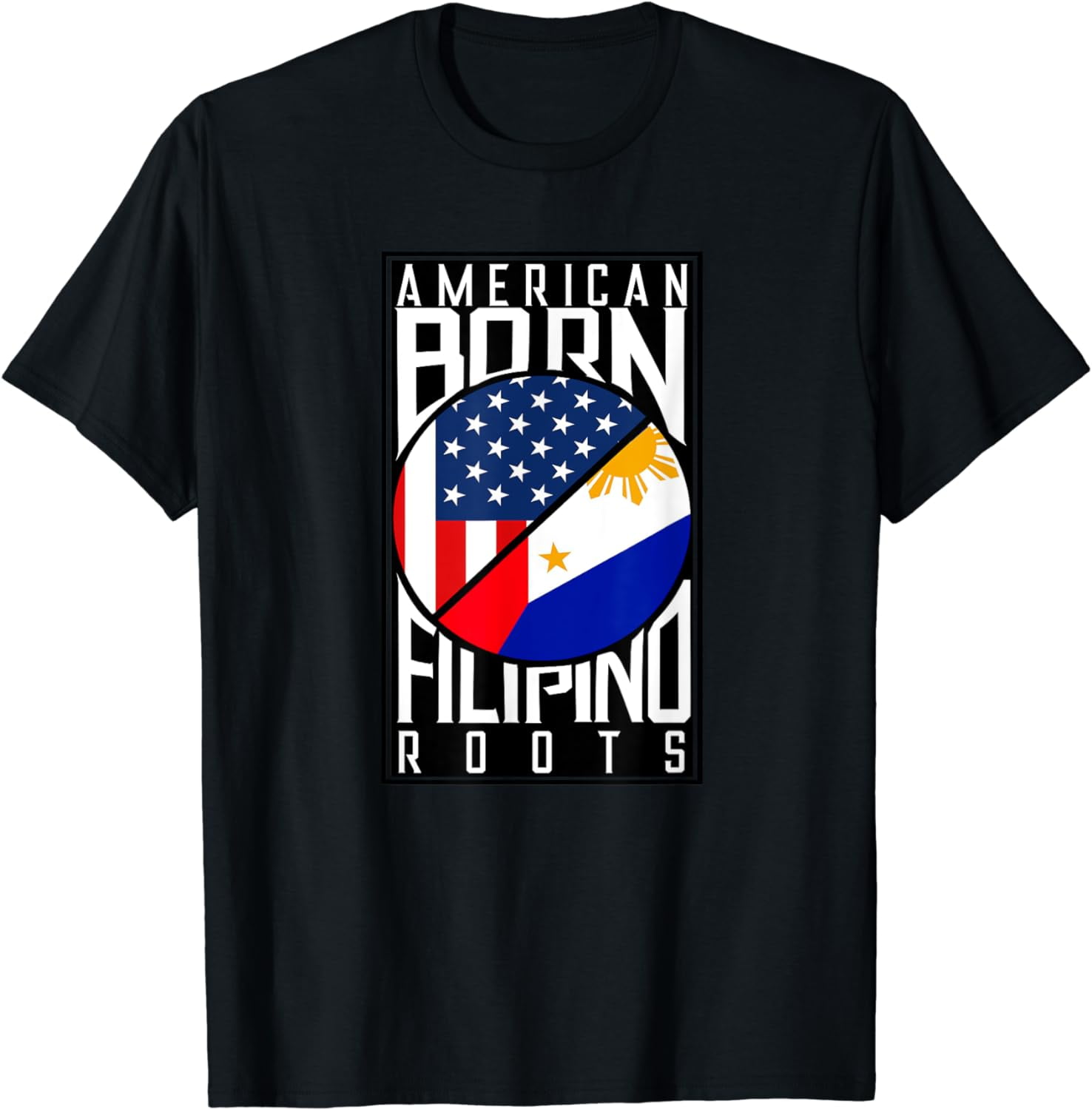 American Born Filipino Roots T-shirt - Fil-Am Shirt - Walmart.com
