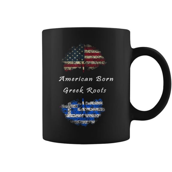 American Born Greek Roots Coffee Mugs - Walmart.com