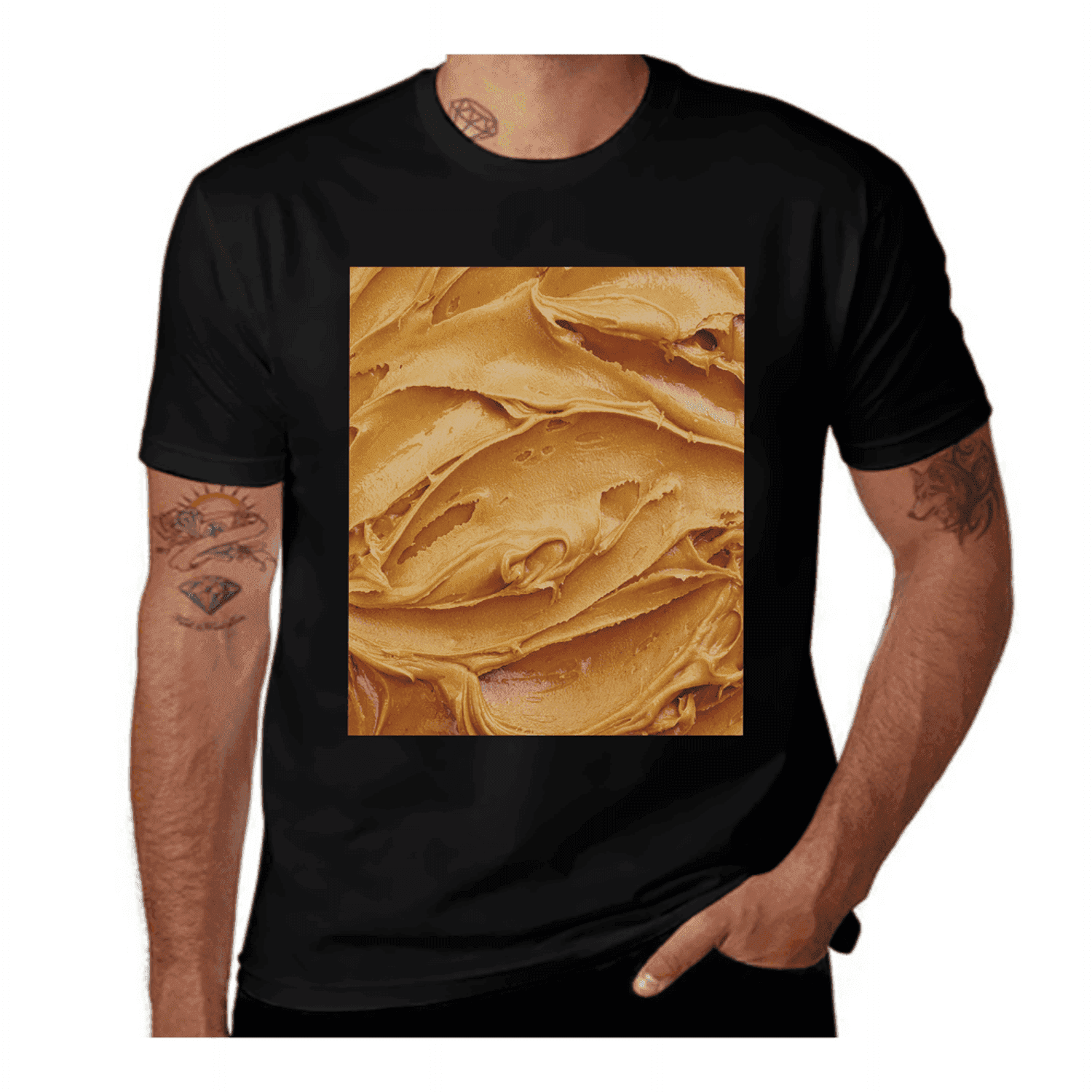 American Breakfast-Peanut Butter-Pale Brown Casual Streetwea Everyday ...