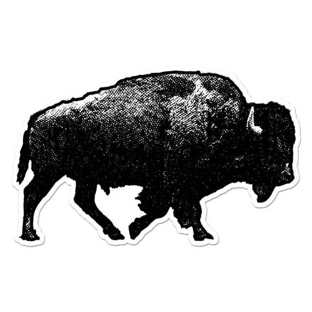 American Buffalo Bison Sticker Phone Decal Water Bottle Stickers Car ...