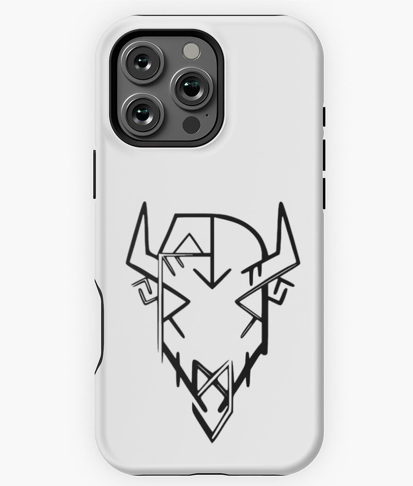 American Buffalo Head Runic Bison Phone Case for iPhone 16 15 14 13 12 ...