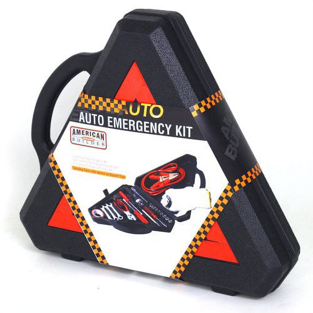 American Builder Auto Emergency 33 Piece Auto Car/Truck Tool Box ...