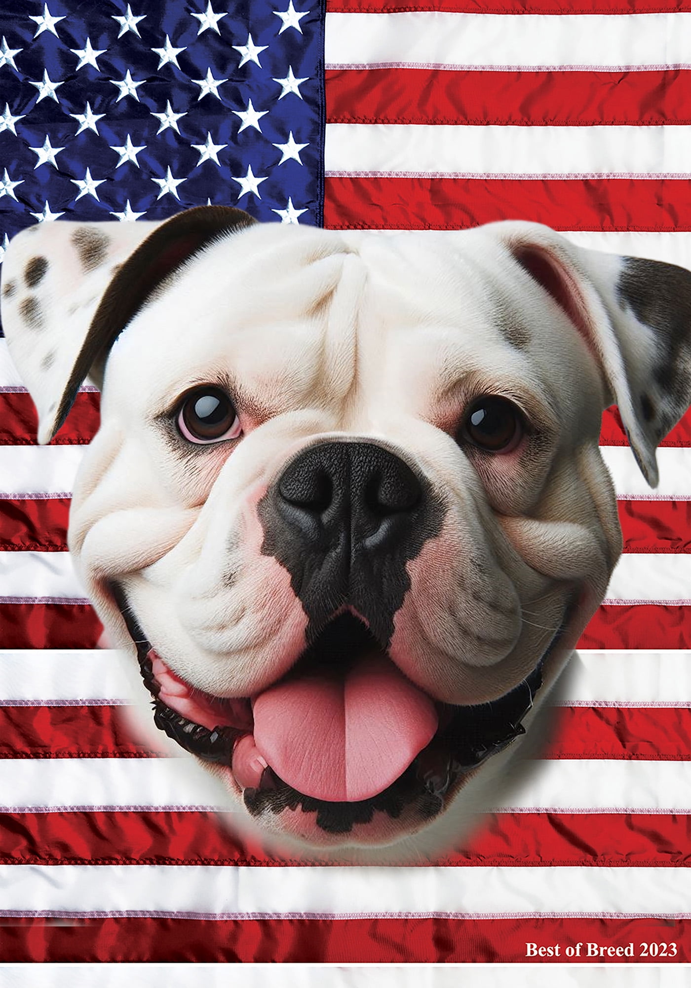 American Bulldog - Best of Breed All-American Patriotic III House Flags ...
