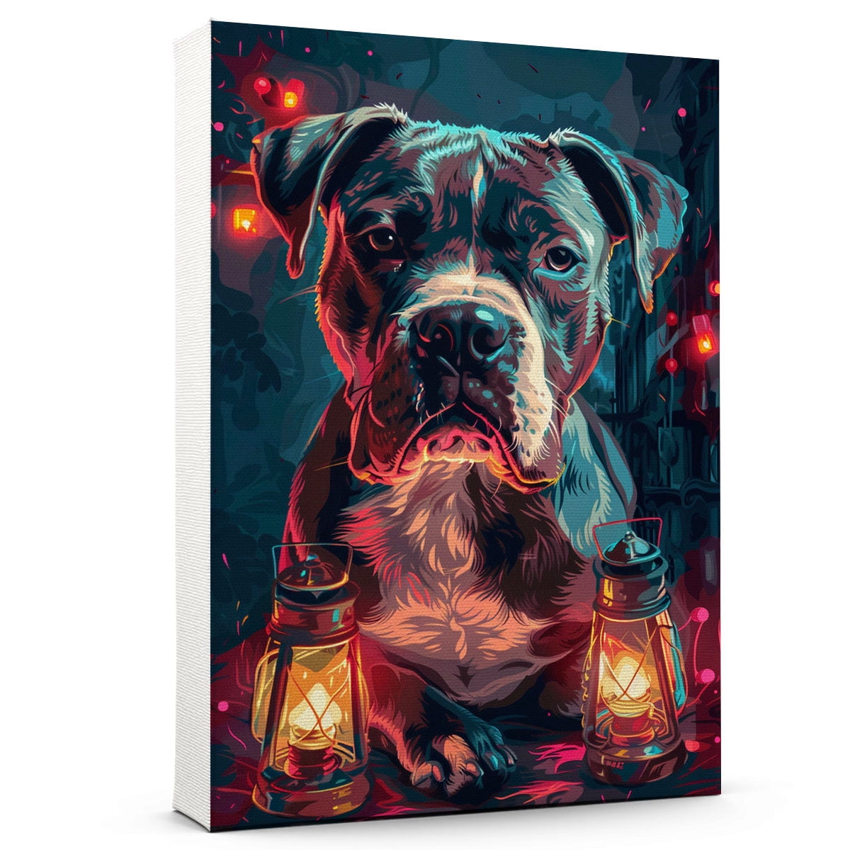 American Bulldog Dog Picture Fantastic Poster Unframe, American Bulldog ...