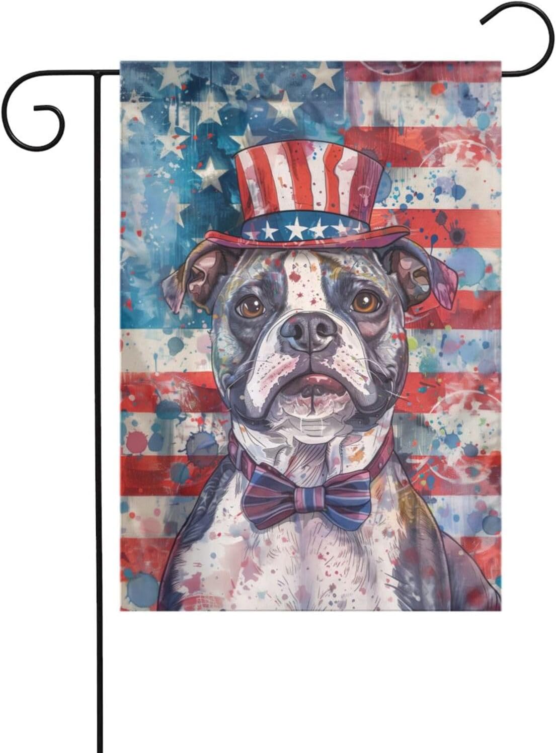 American Bulldog Garden Flags Double Sided,Garden Flags for All Seasons ...