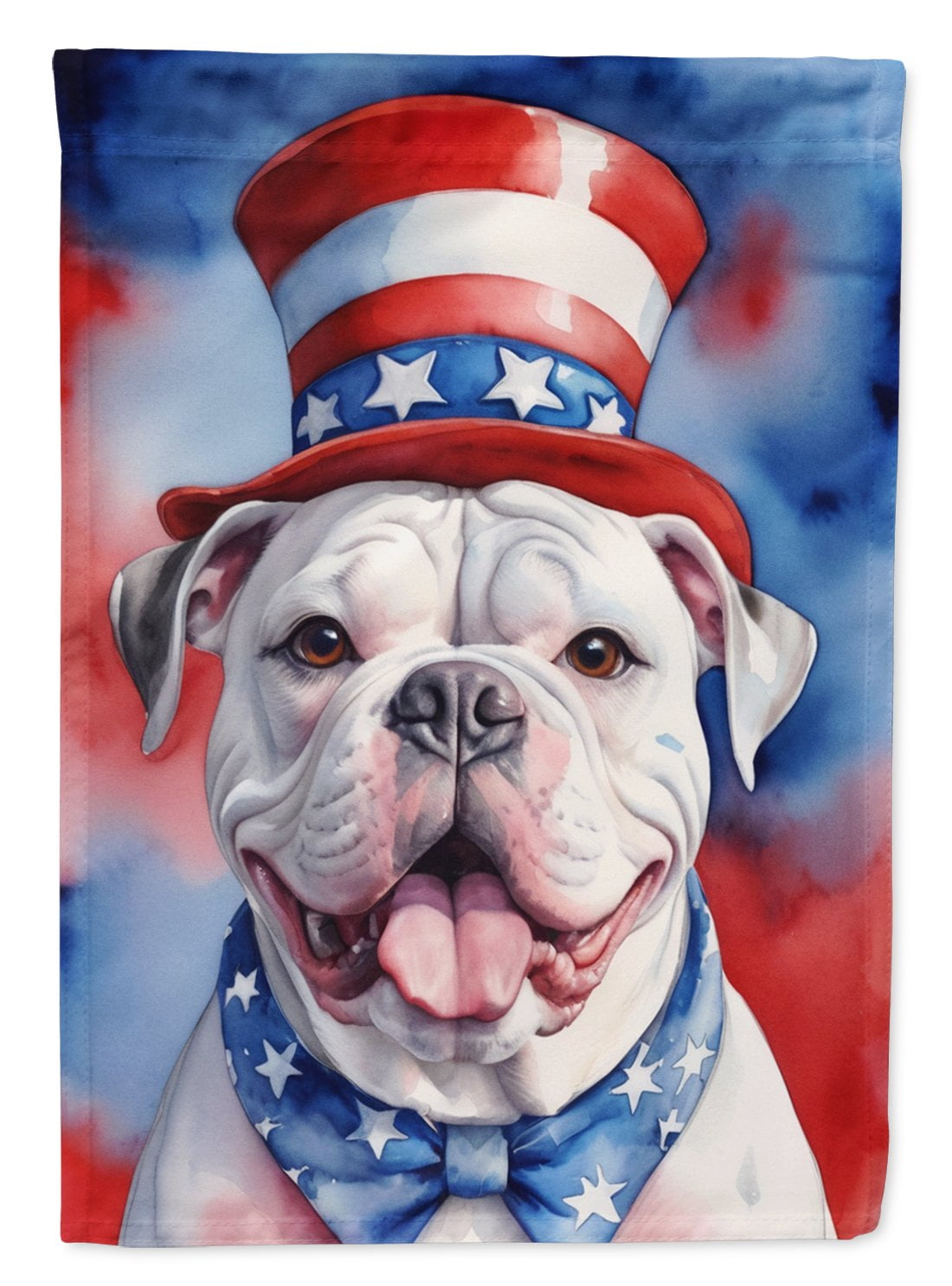 American Bulldog Patriotic American House Flag - Walmart.com
