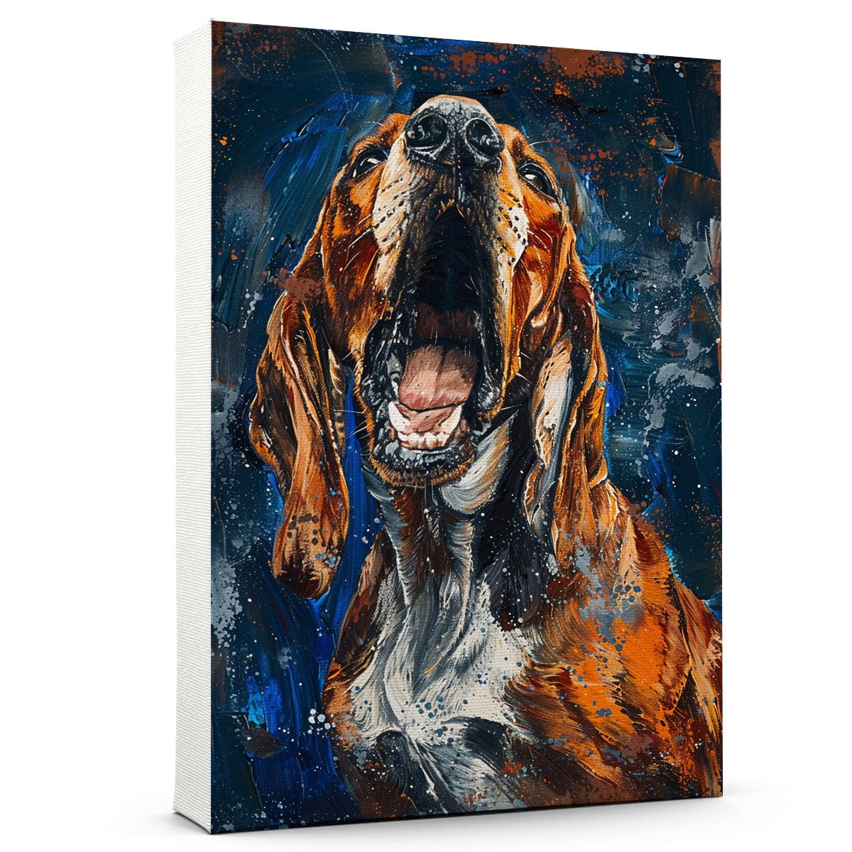 American Bulldog Scream Funny Dog Poster Unframe, American Bulldog Dog ...