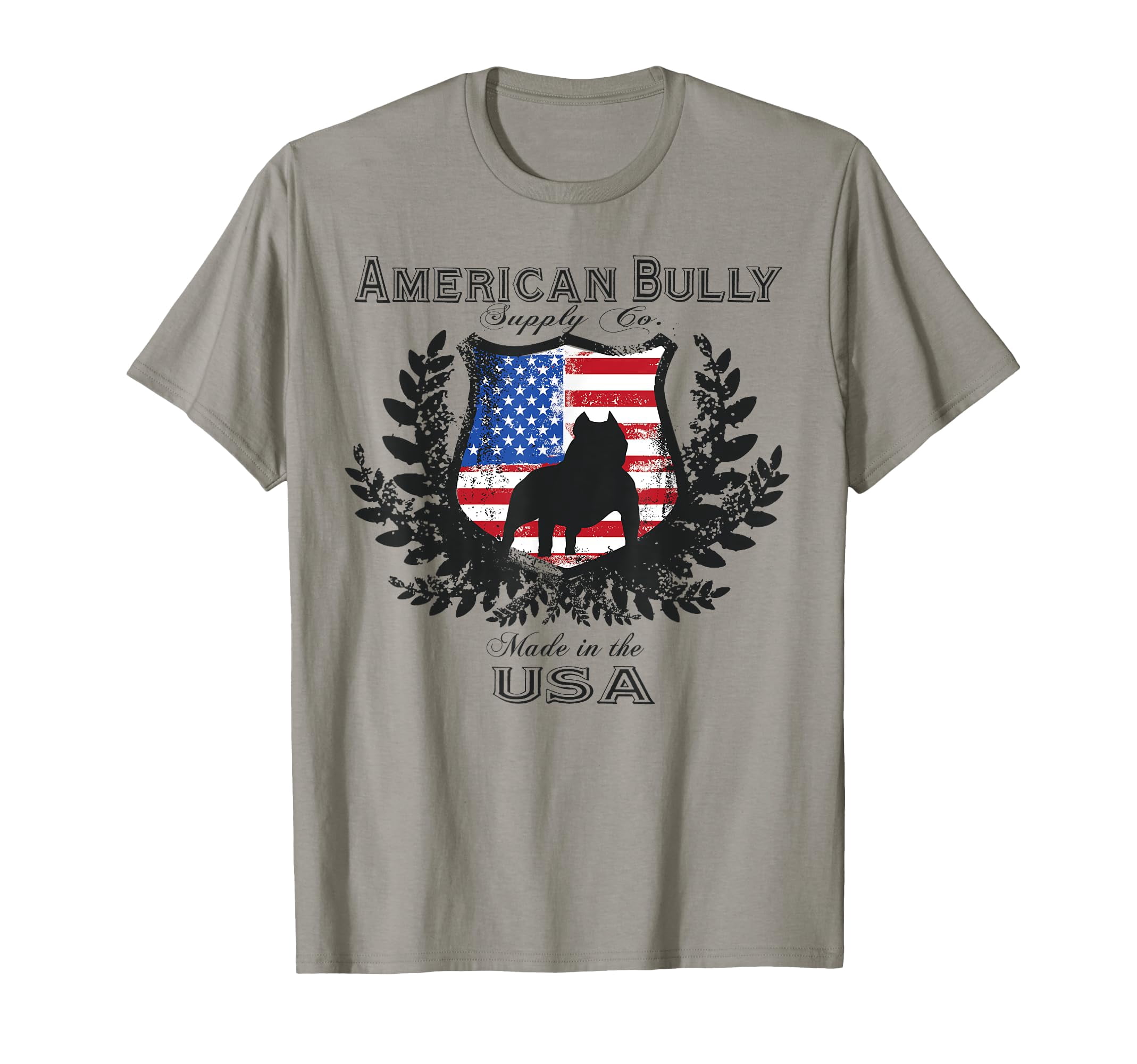 American Bully Breed Silhouette T-Shirt - Made in the U.S.A. with ...