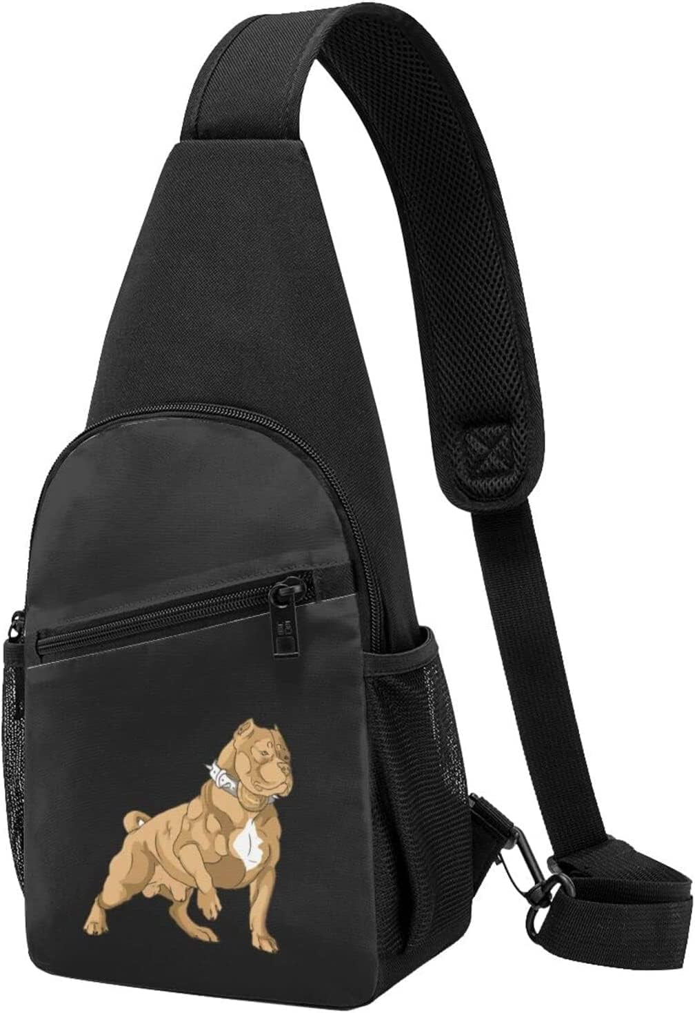 American Bully Chest Bag Shoulder Bags Crossbody Bag Black - Walmart.com