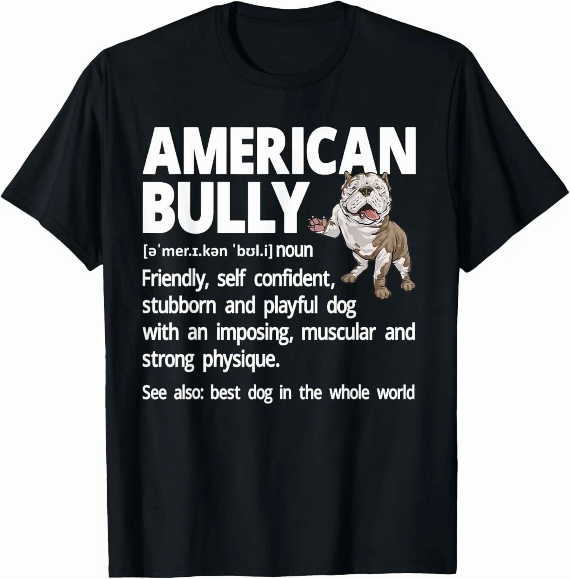 American Bully Dog Definition Funny Pet Lover Gift Breed Owner Unisex T ...