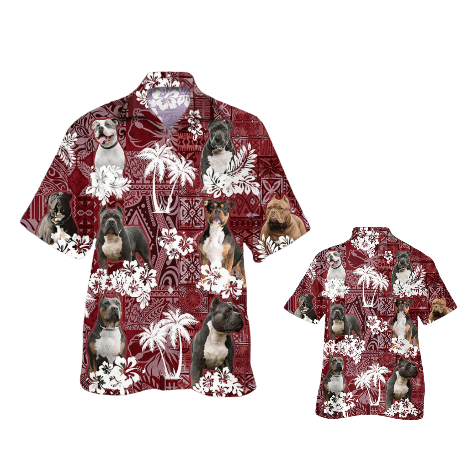 American Bully Dog Hawaiian Shirt, Hawaii Shirt For Dog Lover, Dog In ...