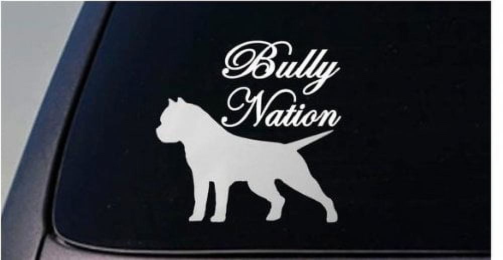 American Bully NATION SCRIPT APBT Sticker Decal pit bull rescue k9 ...