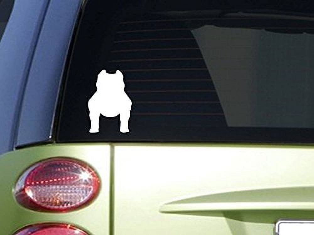 American Bully Pit Bull Standing Front *J146* 6 inch tall sticker decal ...