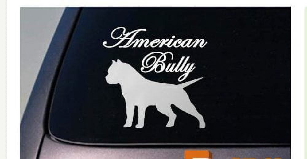 American Bully Script Apbt Sticker Decal Pit Bull Rescue K9 Parolees Jl ...