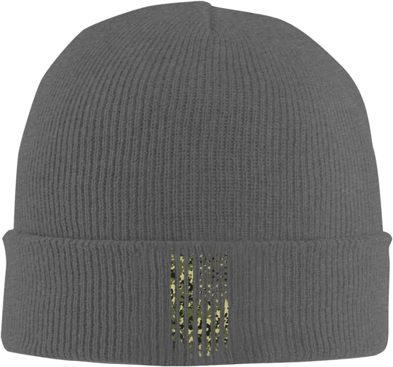 American Camo Flag Beanie Hat Cuffed Knit Skull Cap - Walmart.com