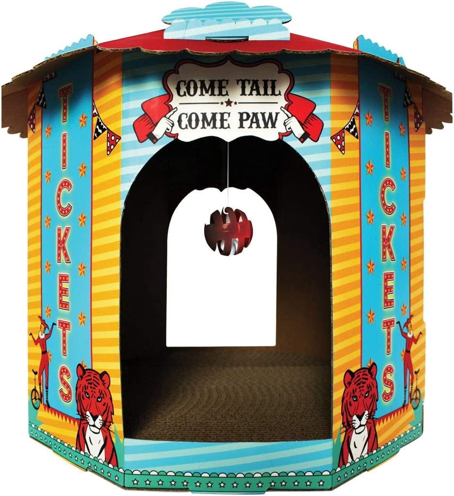 American Cat Club Circus Cat House & Scratcher w/ Catnip - Walmart.com