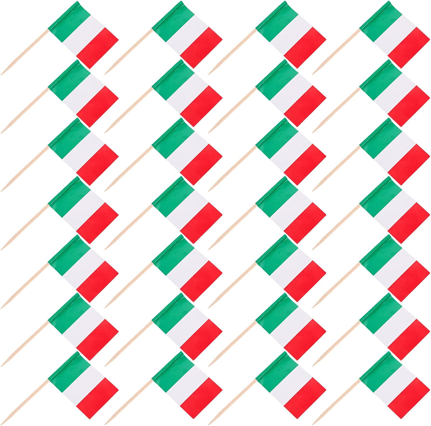 American Cheese Italy Toothpick Flags 200Pcs Italy Flag Toothpicks ...