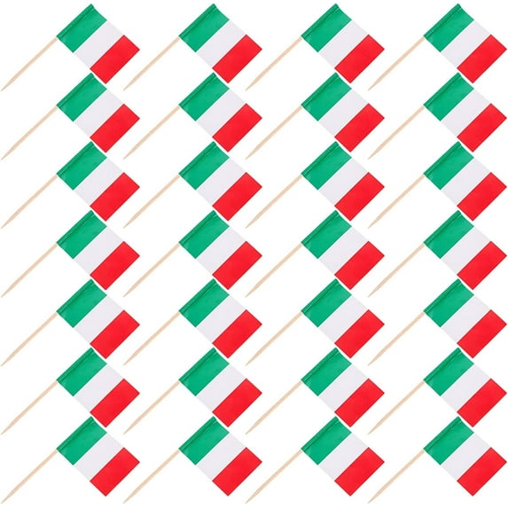 American Cheese Italy Toothpick Flags 200Pcs Italy Flag Toothpicks ...