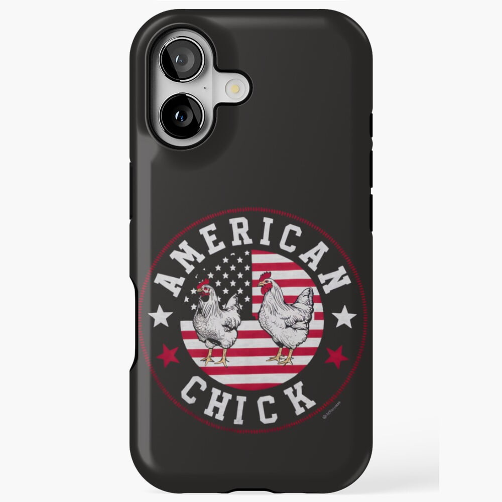 American Chick USA Patriotic Girl Power Case for iPhone 11 12 13 14 15 ...