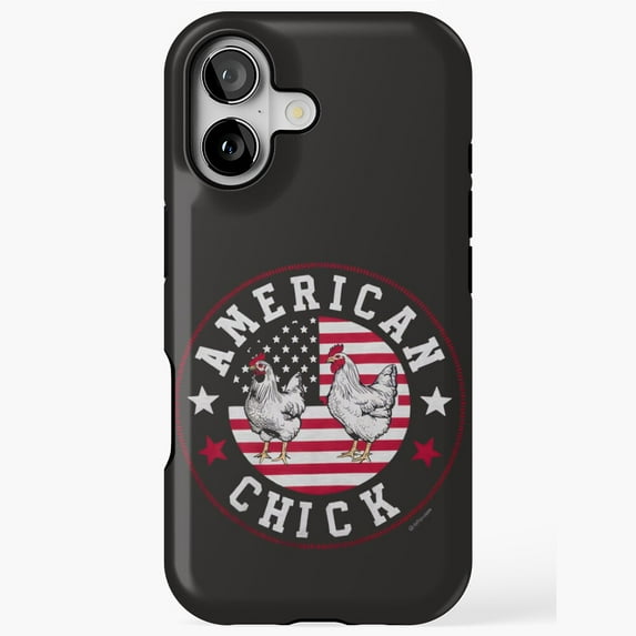 American Chick USA Patriotic Girl Power Case for iPhone 11 12 13 14 15 ...