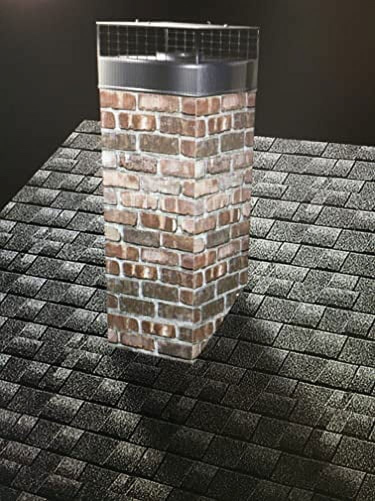 "18""x18""x48"" Chimney Kit BB1 - Aluminium, Stainless Steel, Cap ...