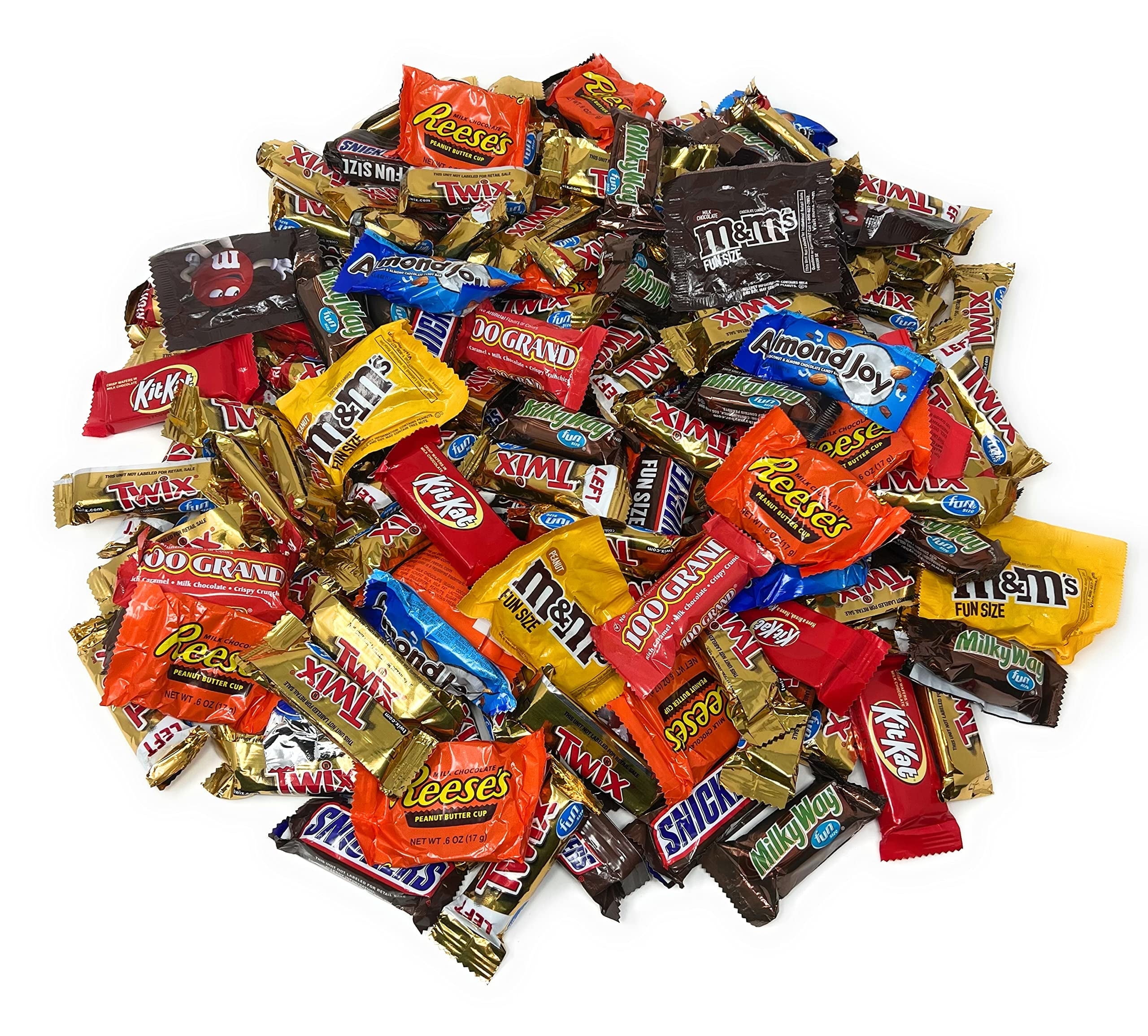 Classic MARS Candy Snack Bars & Fun Size Candies Variety Bulk Mix (92 ...