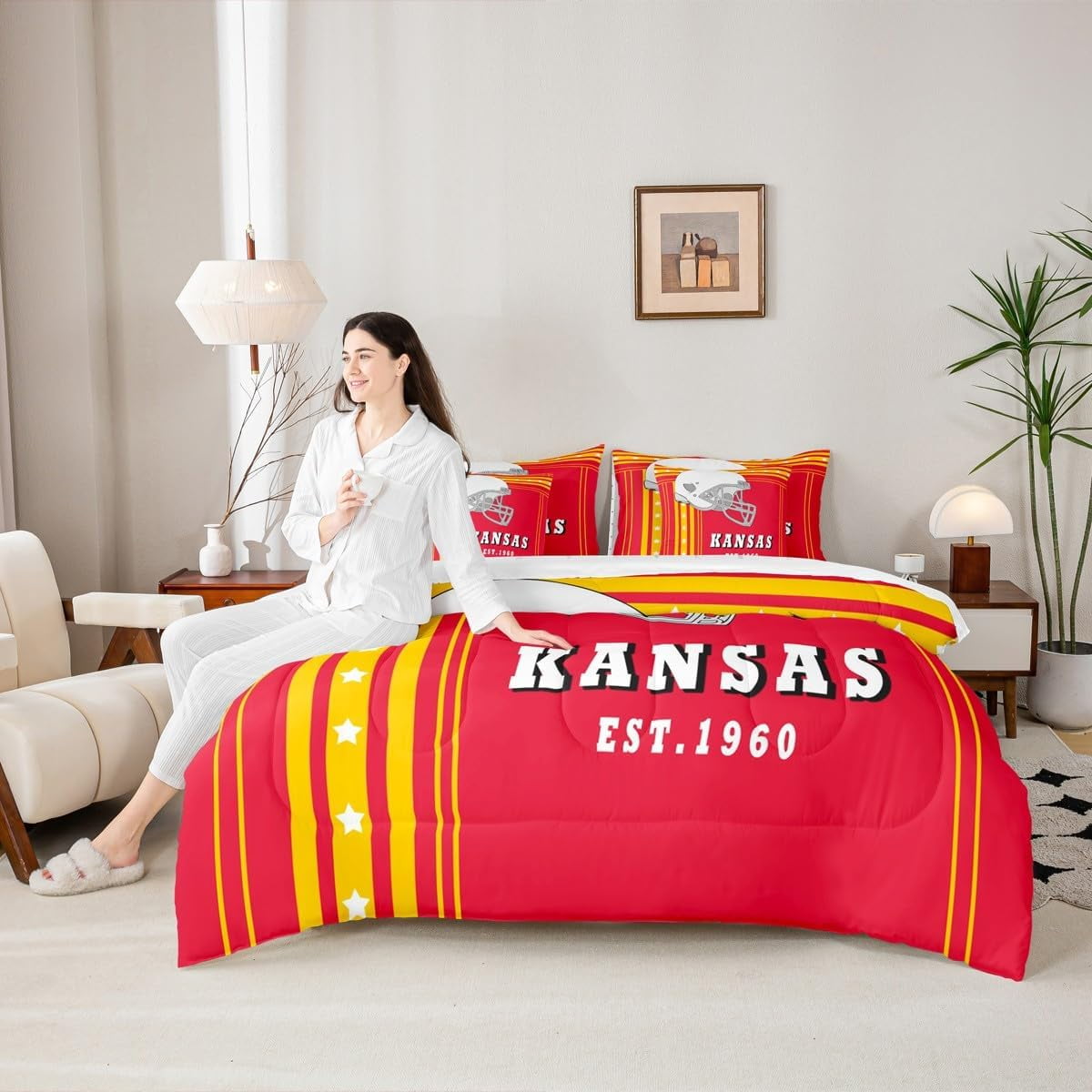 American City Full Comforter Sets Bed in a Bag | Kansas Sports Theme ...