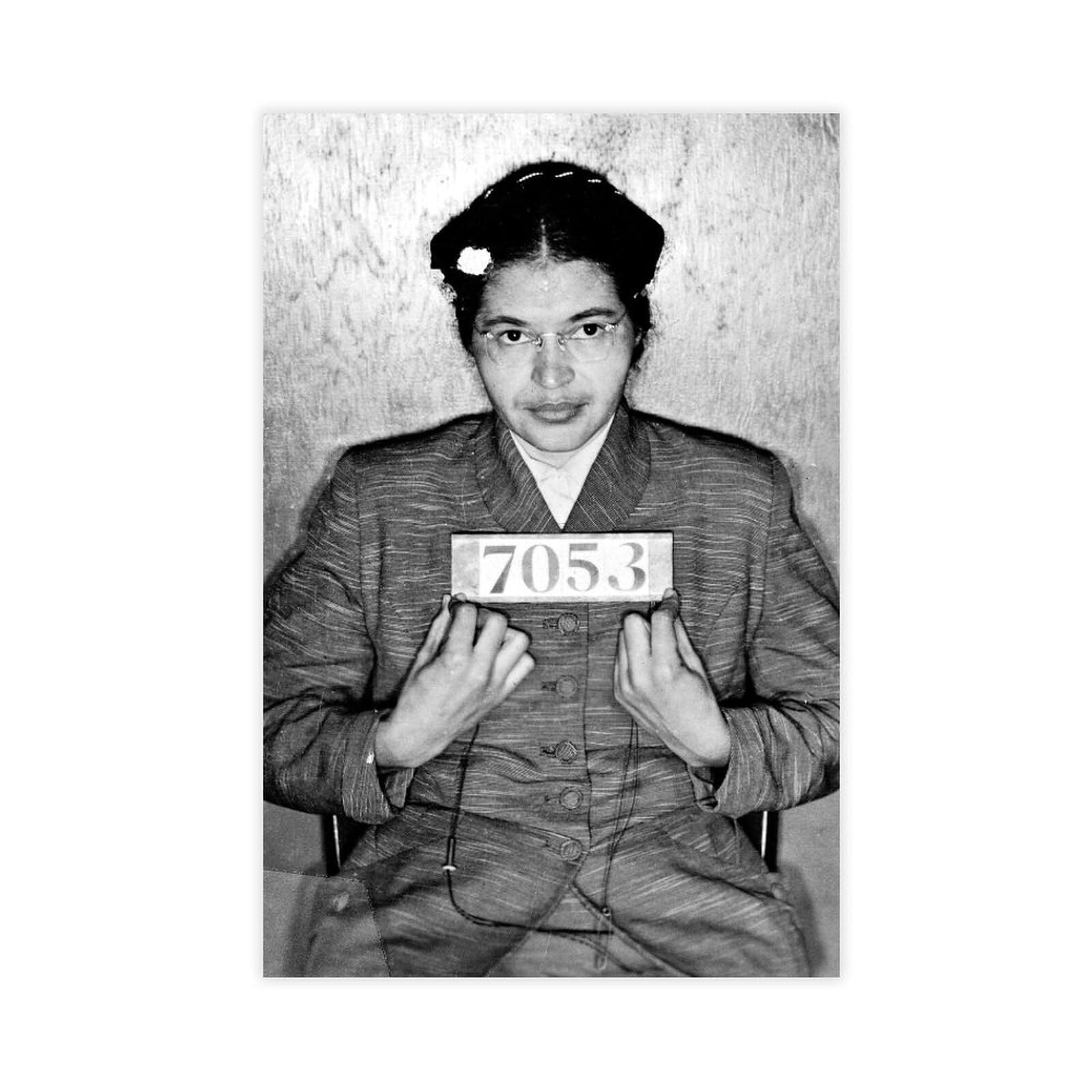 American Civil Rights Activist Rosa Parks Vintage Poster Posters Office ...