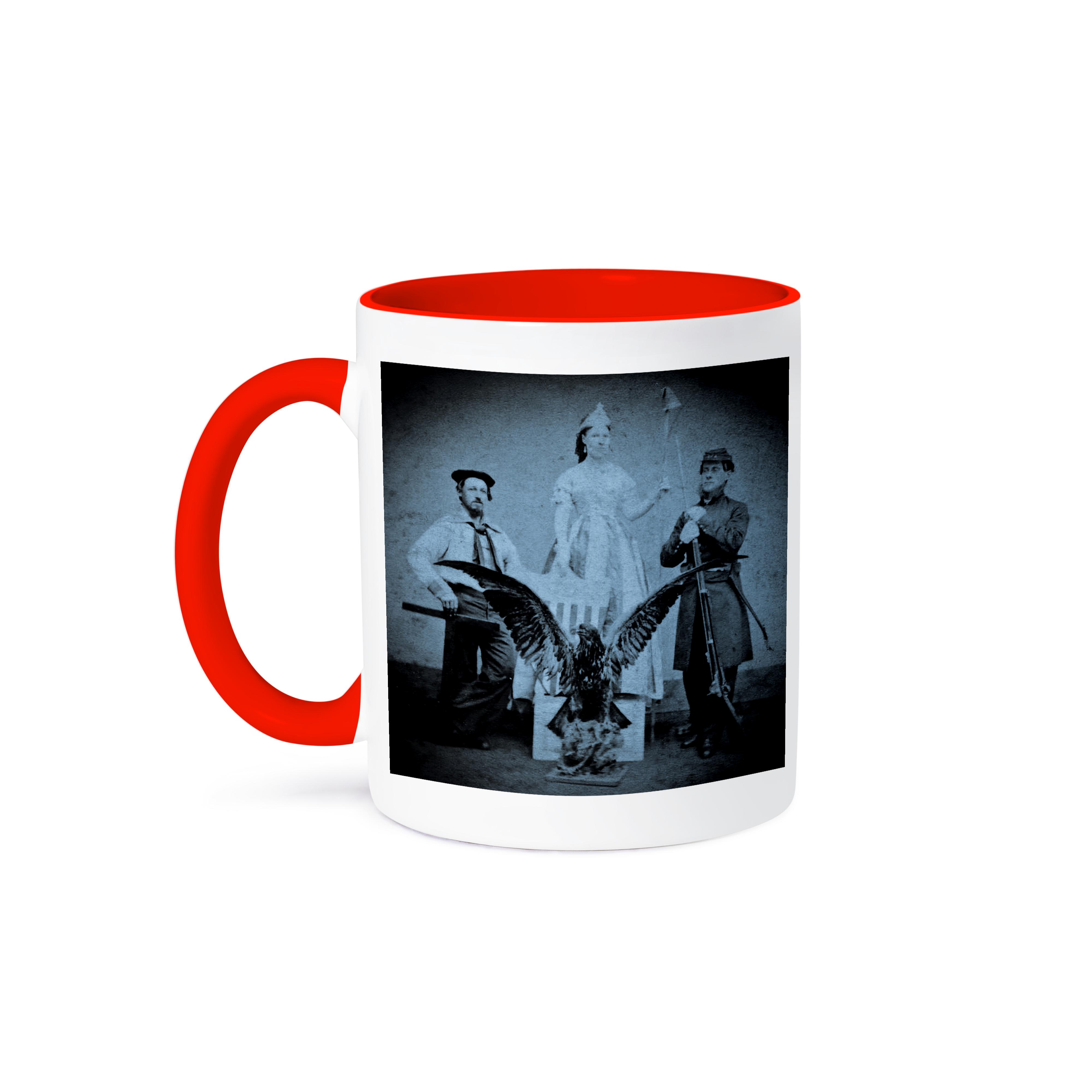 3dRose, American Civil War Union Soldier and Sailor and Lady Liberty ...