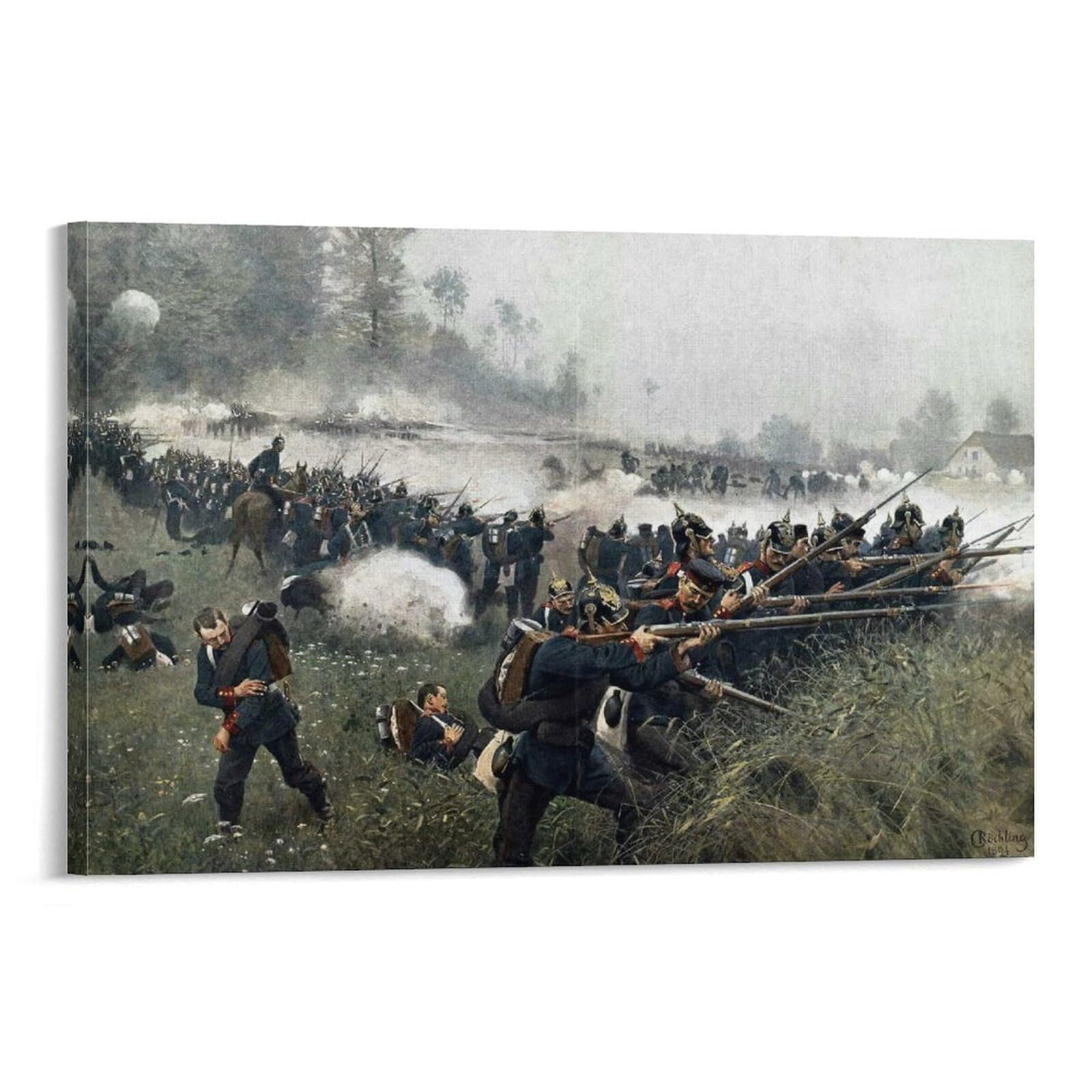 American Civil War Vintage Poster Home Canvas Wall Decor Art Canvas ...