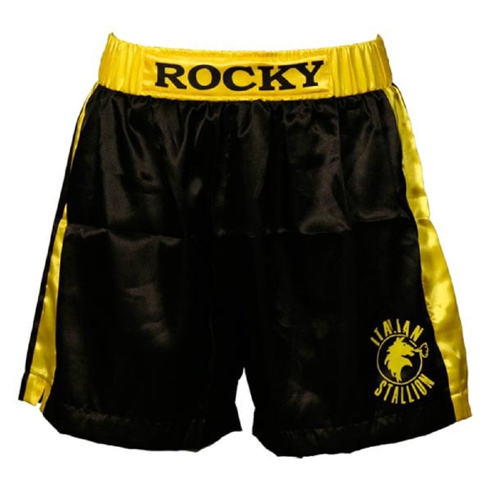 Rocky Balboa- Black Italian Stallion Boxer Shorts - Walmart.com